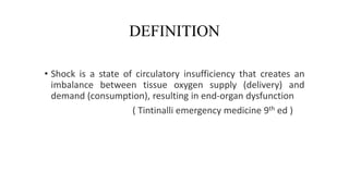 SHOCK IN ED SETTING AND HOW TO MANAGE IT | PPTX