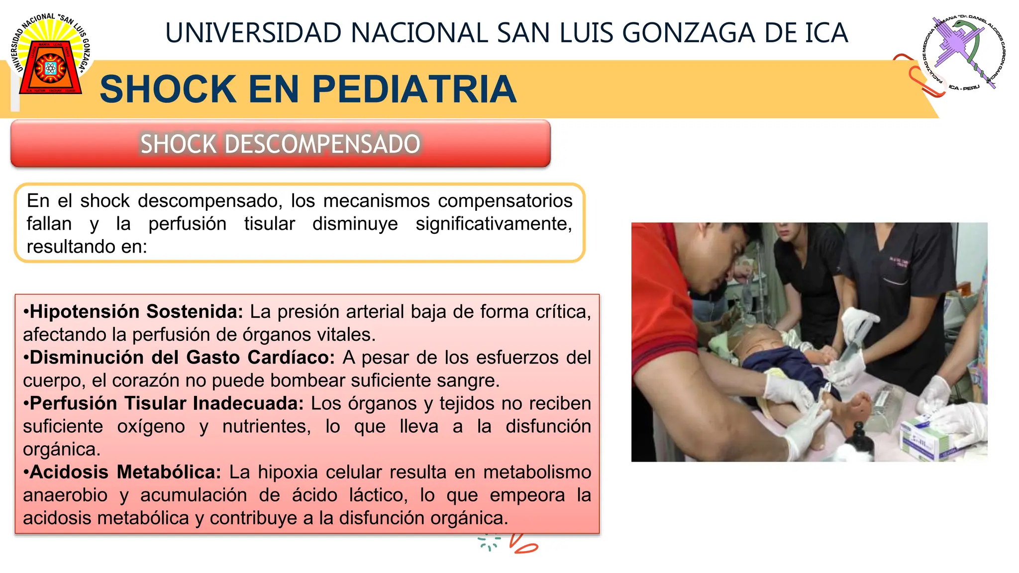 SHOCK EN PEDIATRIA - COMPENSADO - DESCOMPENSADO - IRREVERSIBLE | PPTX