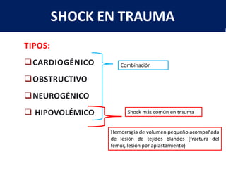 Shock en trauma | PPTX