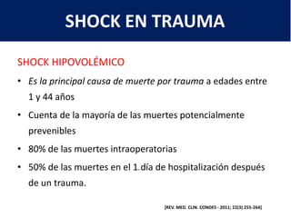Shock en trauma | PPTX