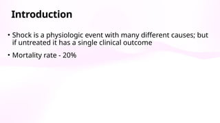 Types of Shock for first year MDS students | PPTX