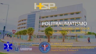 SHOCK HIPOVOLEMICO TRAUMATICO MANEJO ACTUAL DESDE EL PUNTO DE VISTA DE ...