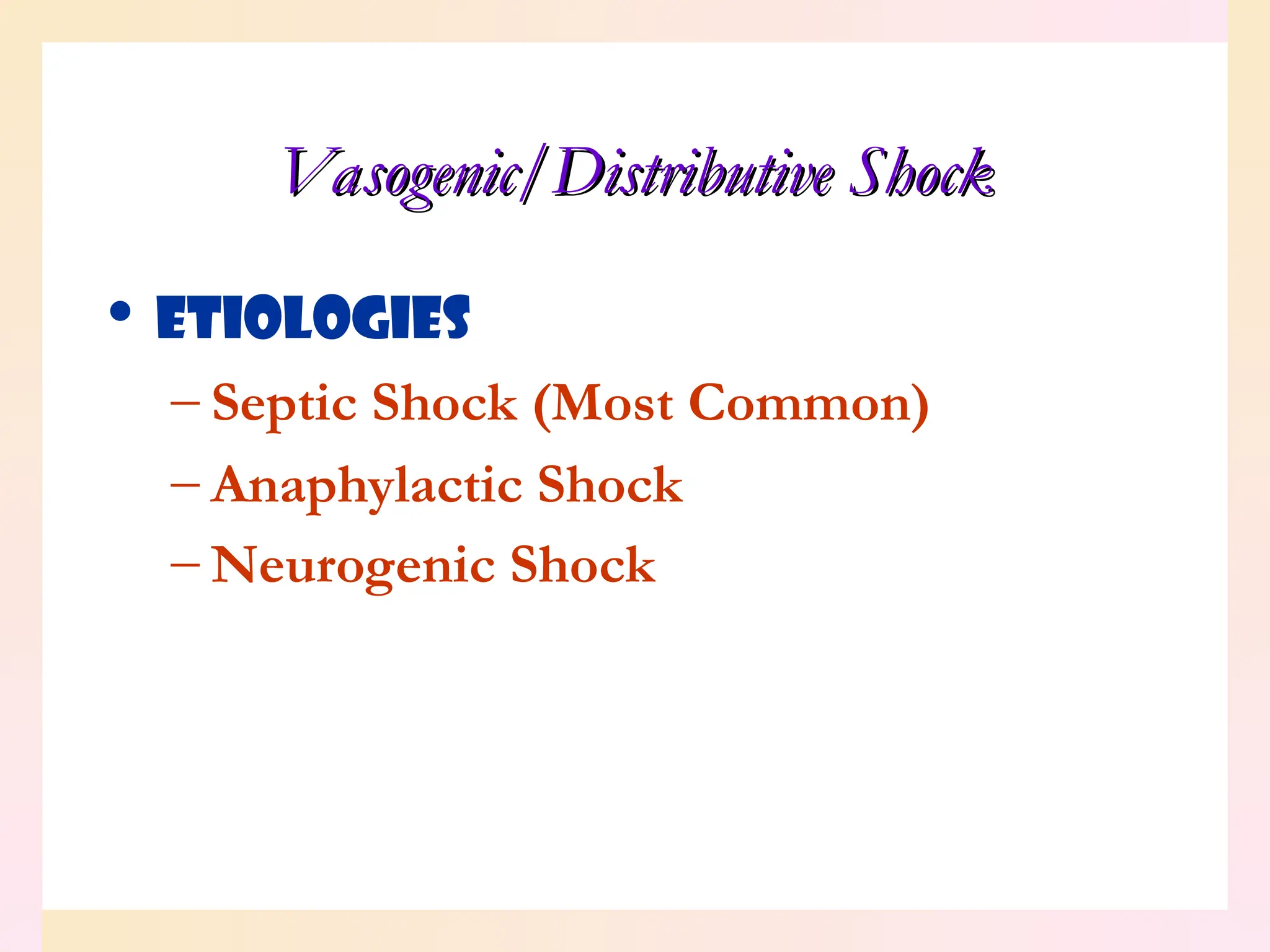 SHOCKHYPOVCVSSEPSIS types and management .ppt