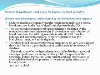 Shock in children | PPTX