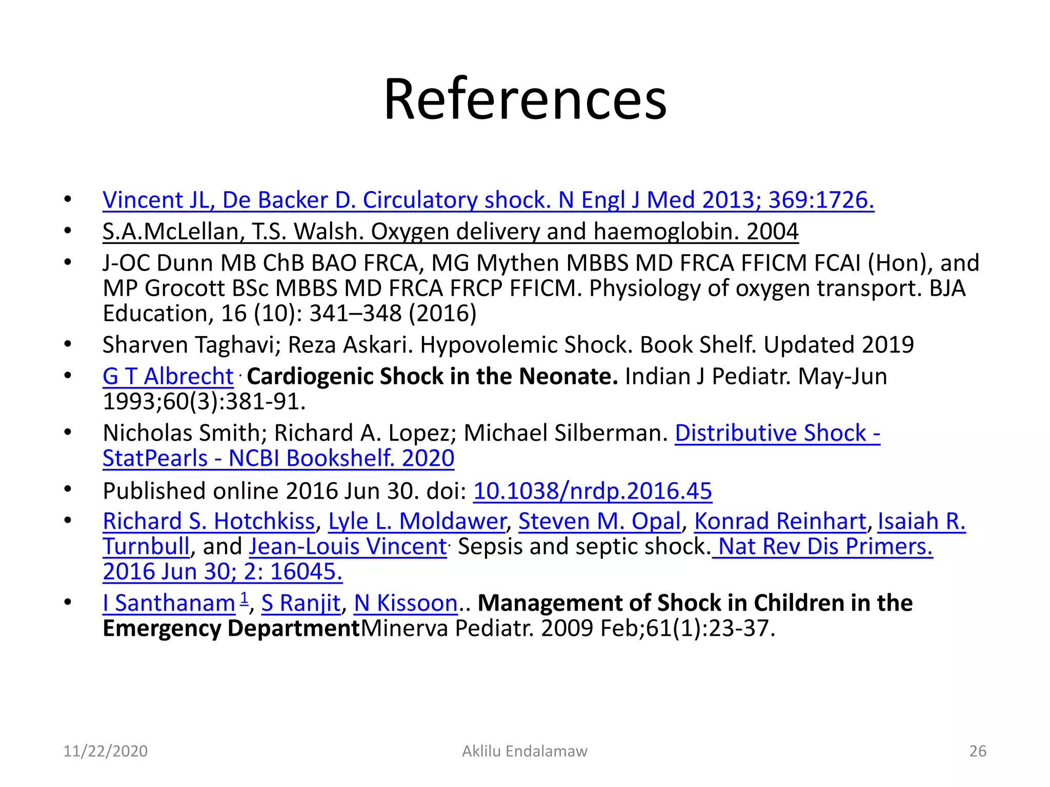 Shock in children | PPTX