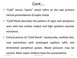 Shock in children | PPTX