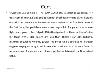 Shock in children | PPTX