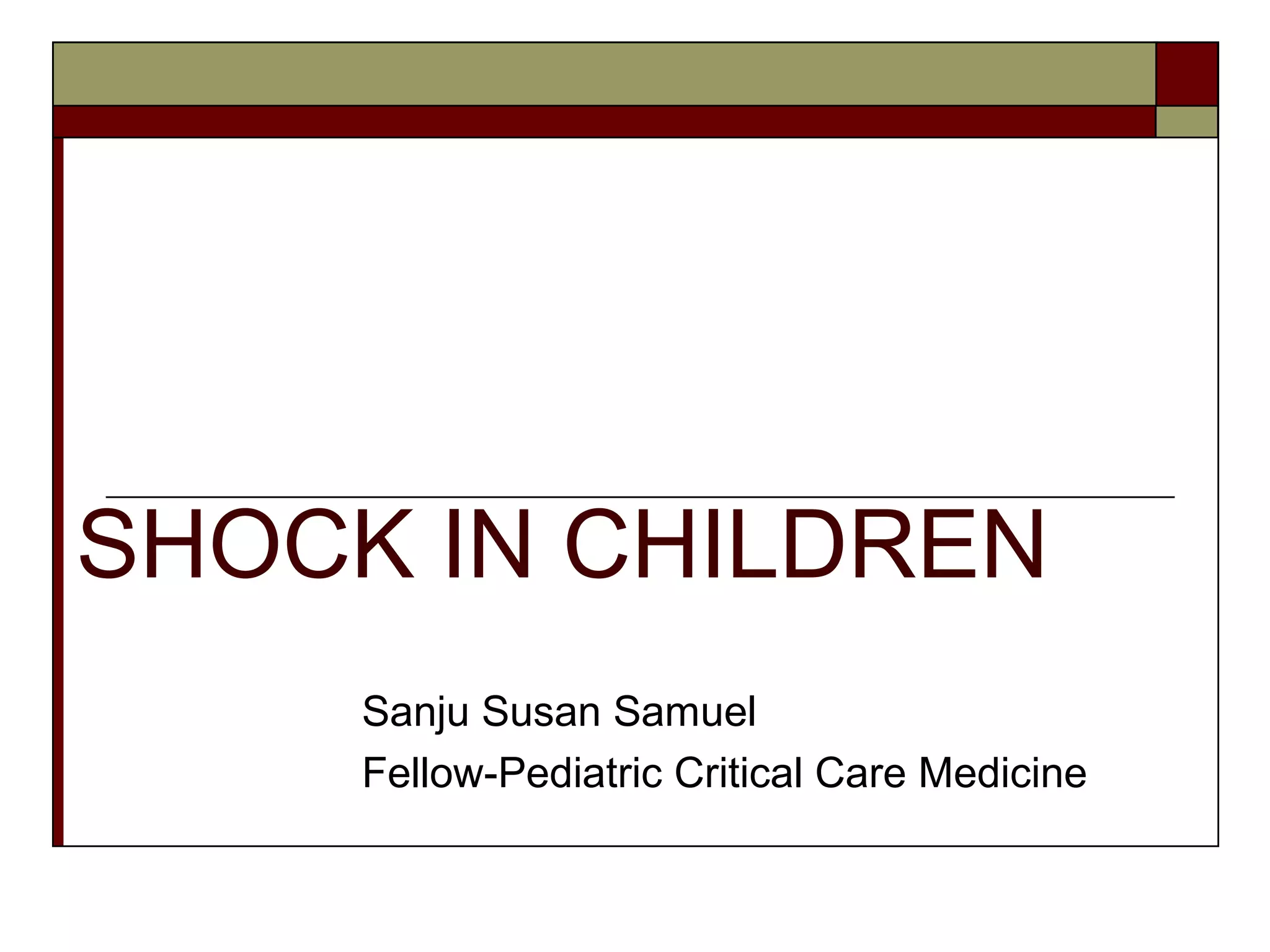Shock in children-revppt | PPT