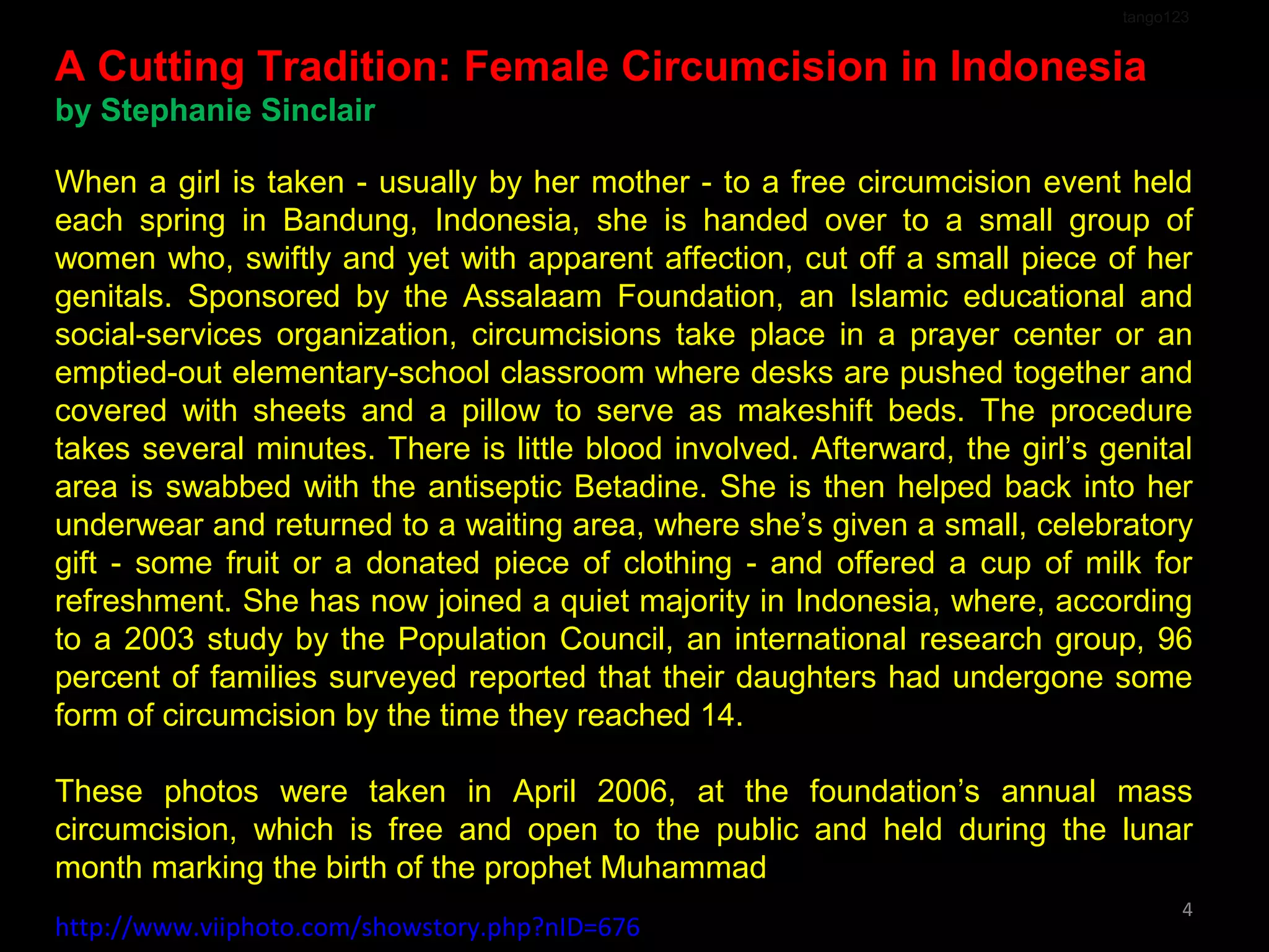 SHOCKING Female Genital Mutilation aka Female Circumcision | PPS