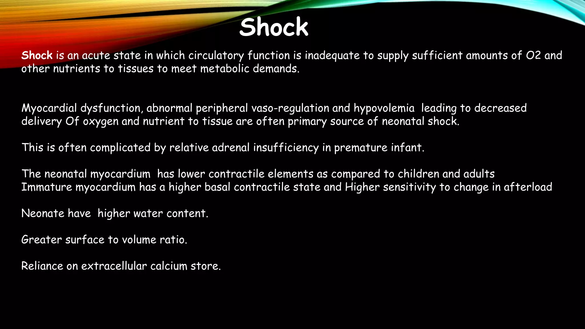 Shock in neonate nov 2020 | PDF
