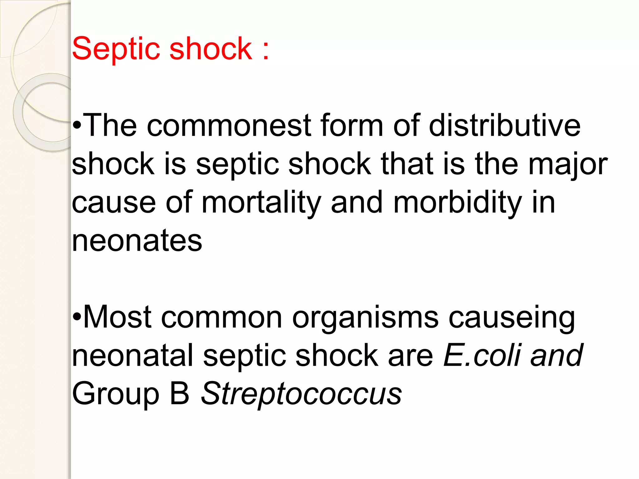 Shock in neonates | PPTX