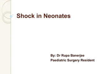 Shock in neonates | PPTX