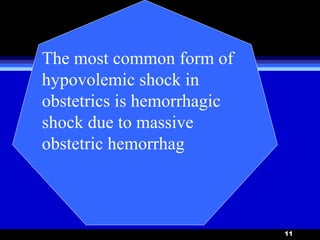 Shock in obstetrics for undergraduate | PPT