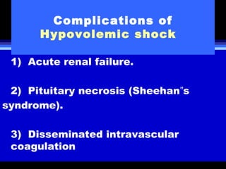 Shock in obstetrics for undergraduate | PPT