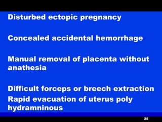 Shock in obstetrics for undergraduate | PPT