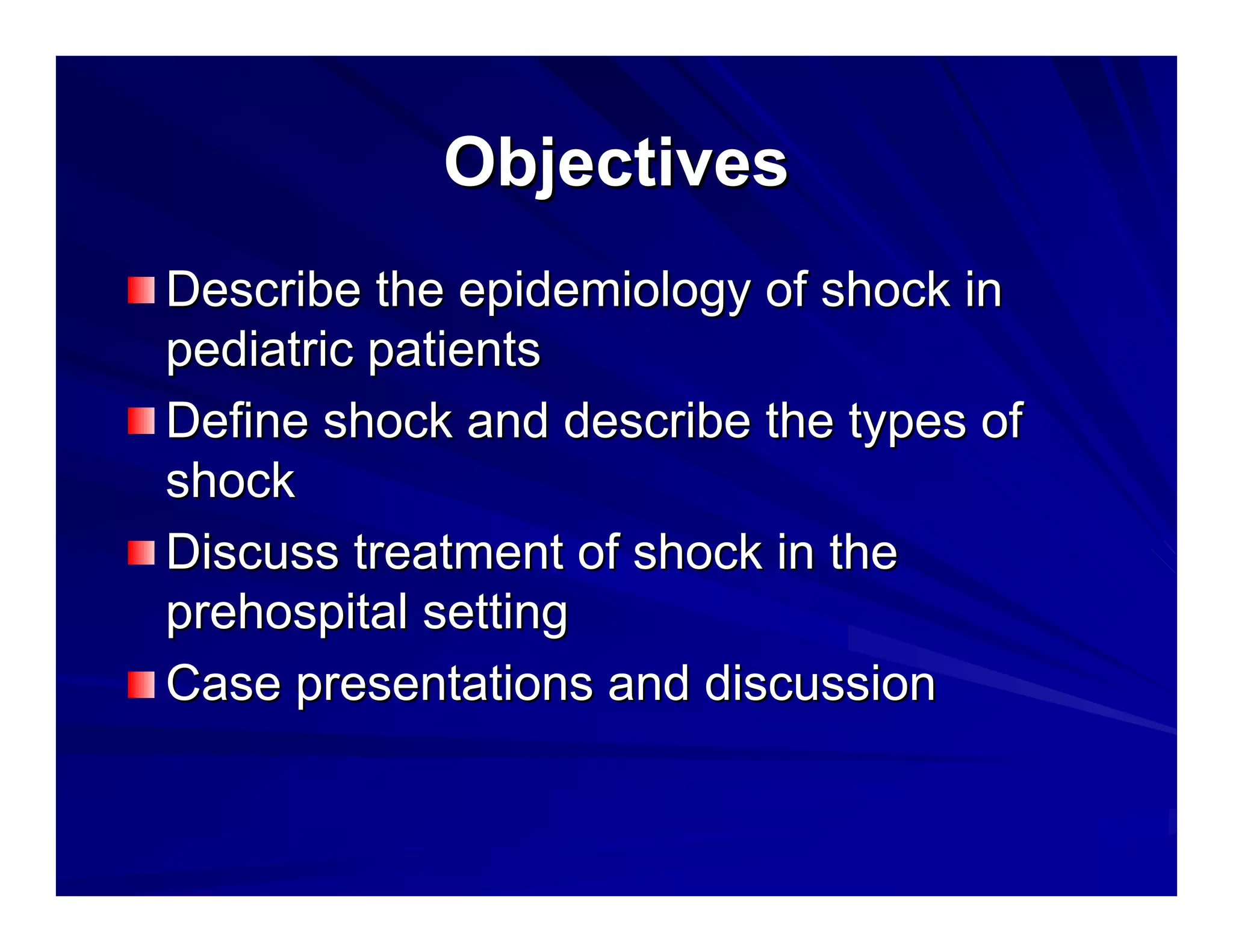 Types of shock in pediatrics | PDF