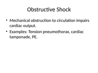 shock overview - Defination,signs,symptoms | PPTX