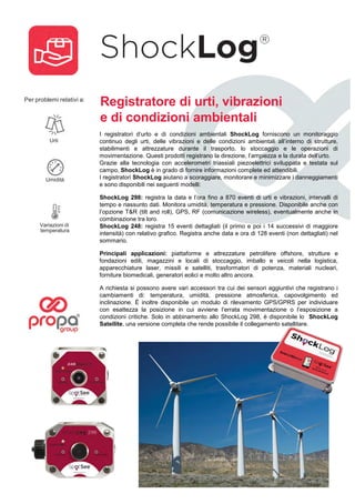 Registratore d'urto e condizioni ambientali Shocklog | PDF