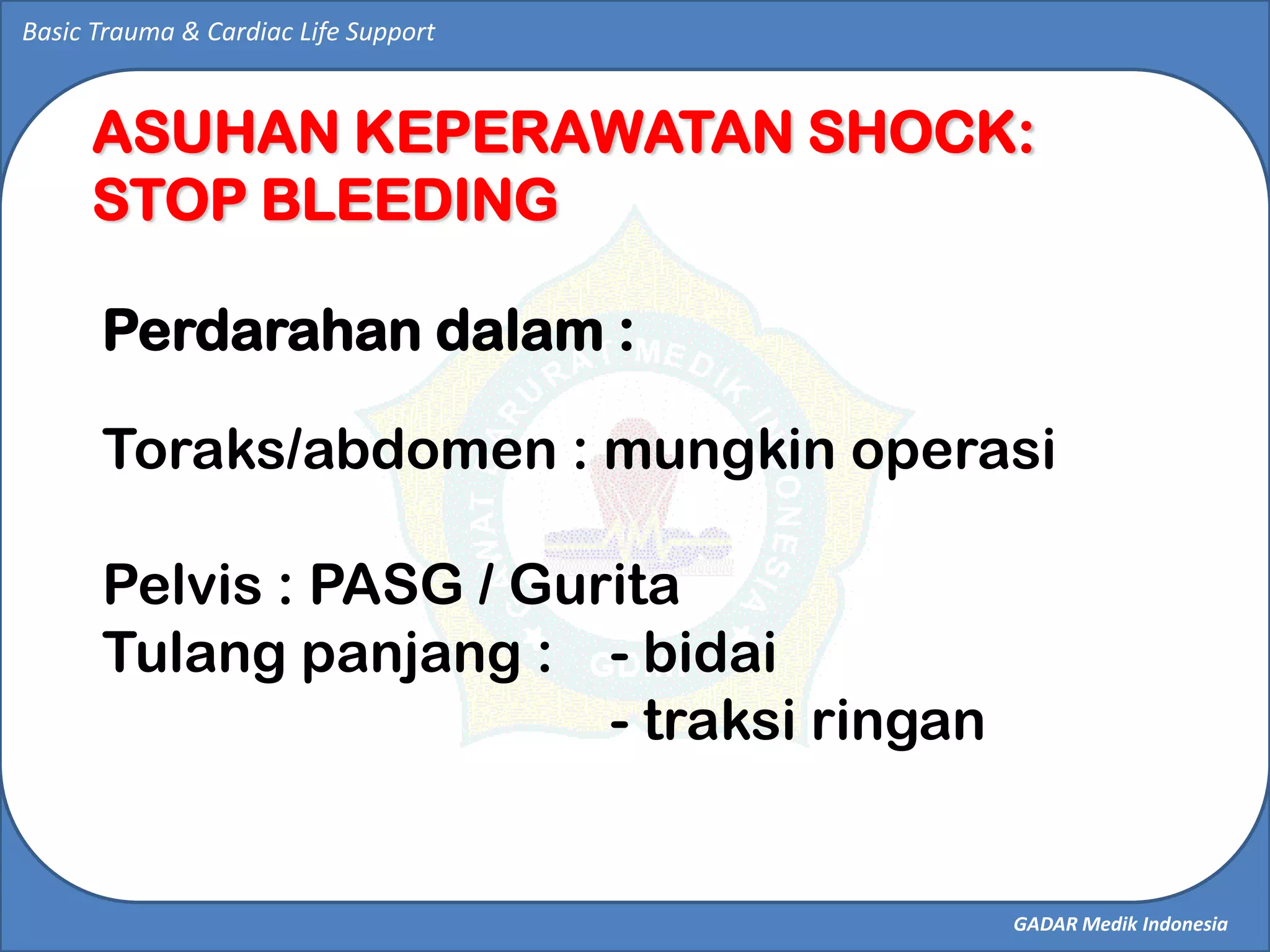 SHOCK MANAGEMENT | PDF