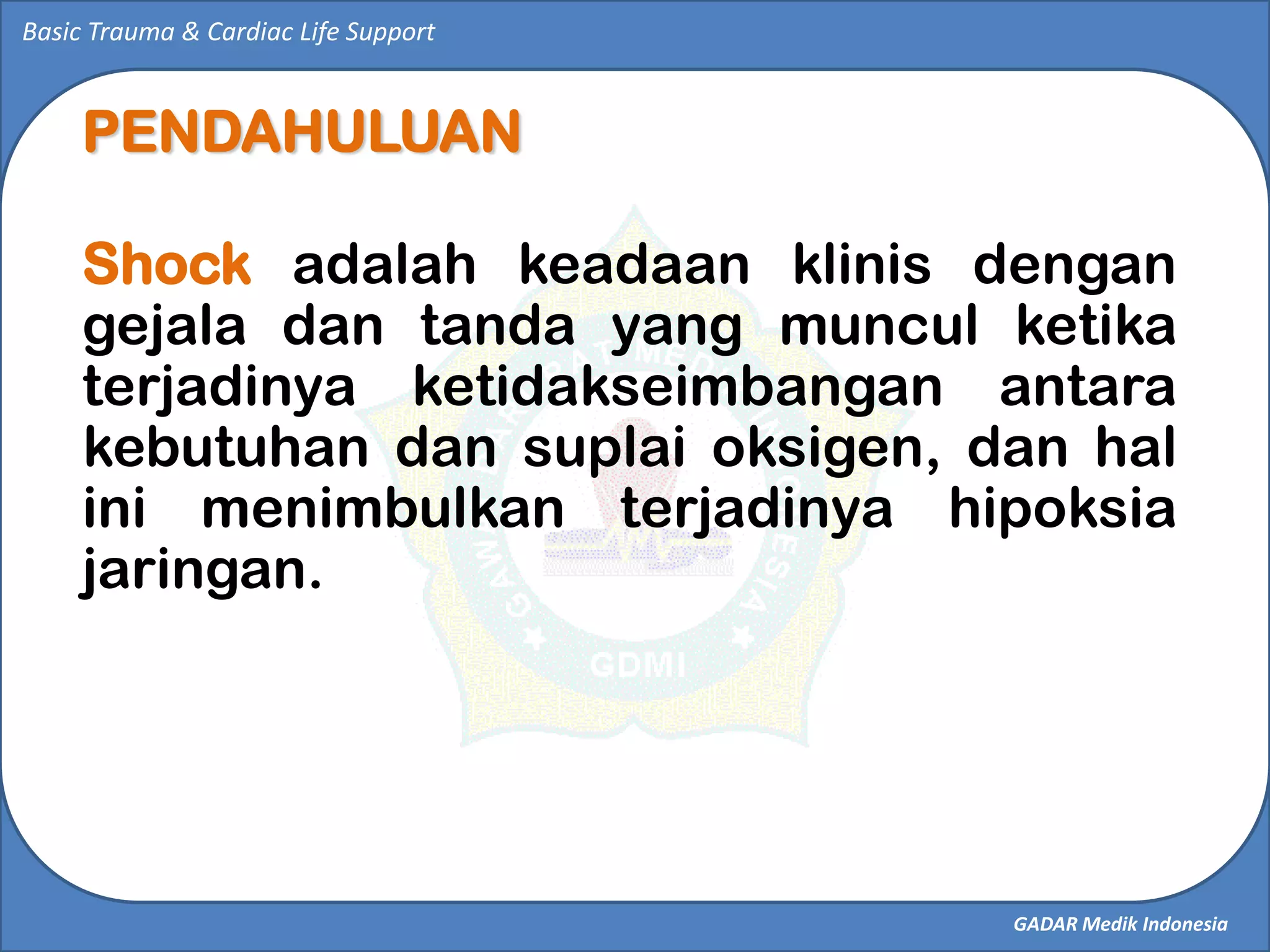 SHOCK MANAGEMENT | PDF