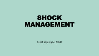 Shock management | PPT