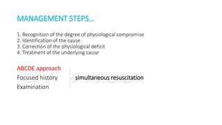 Shock management | PPTX