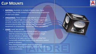 Shock mounts & Vibration control - ANDRE HVAC INTERNATIONAL INC. | PPT