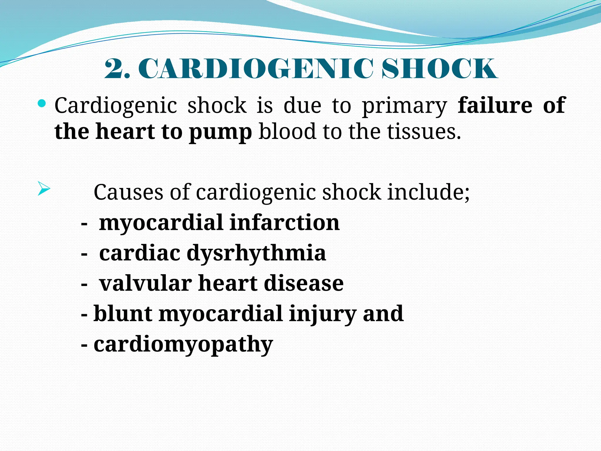 Define and describe shock ,its pathogenesis and its stages. | PPTX