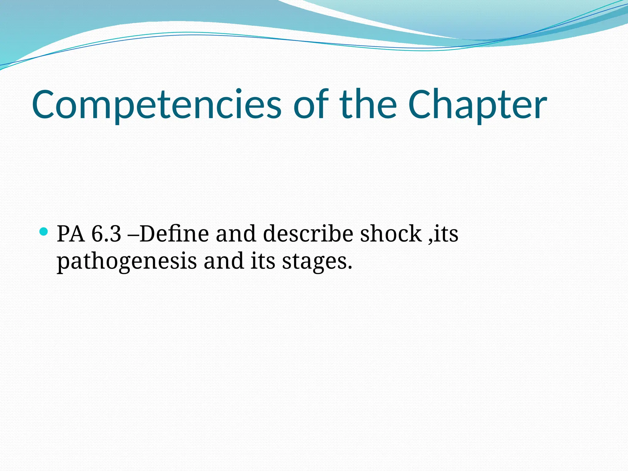Define and describe shock ,its pathogenesis and its stages. | PPTX