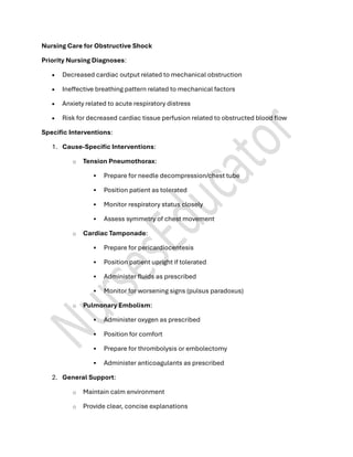 SHOCK: A COMPREHENSIVE GUIDE FOR MEDICAL AND NURSING PRACTICE | PDF