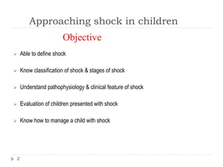 Shock in children | PPTX