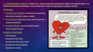 SHOCK PPT (2).pptx, types of shock and mgmt | PPTX