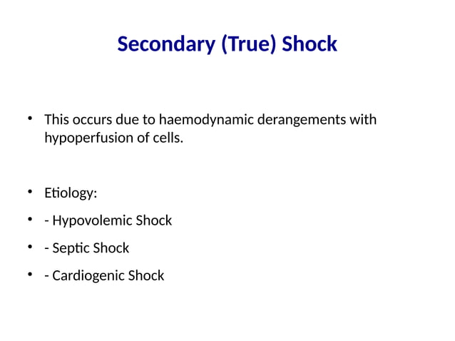Shock_Presentation.pptx shock pathology ppt | PPT