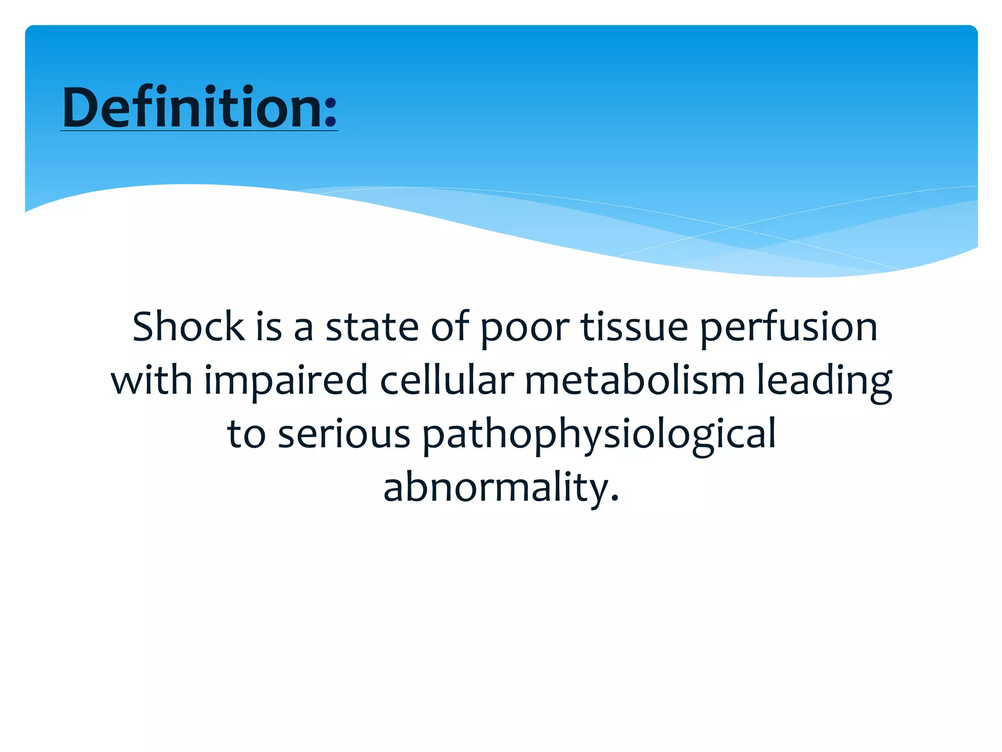 Shock its types and management | PPTX