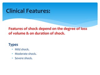 Shock its types and management | PPTX