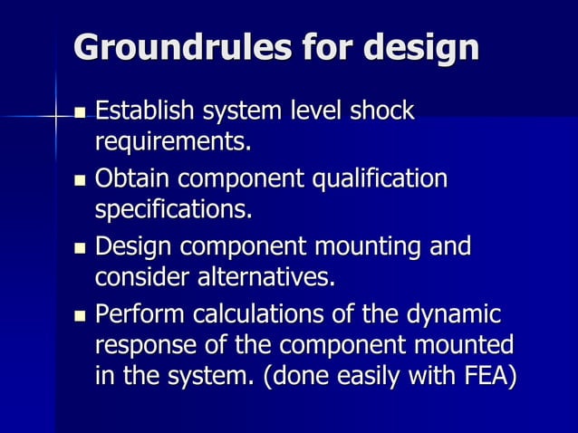 Shock sensitive components mythology | PPT