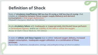 introduction to Shock , understanding of types of shock | PPTX