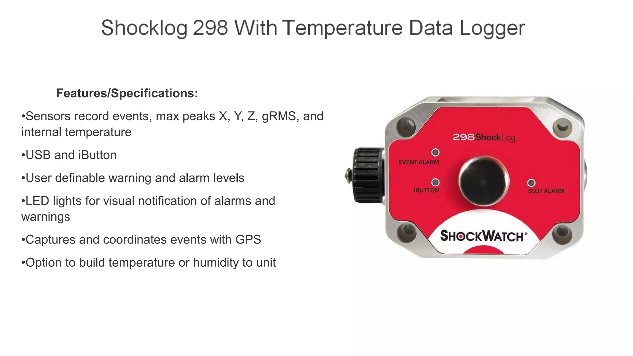 Shockwatch Impact Indicator | PPT