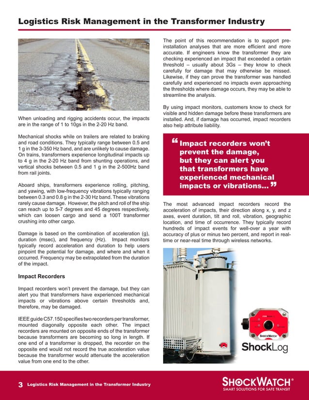 Why Transformers need ShockLog | PDF