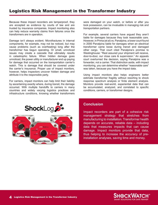 Why Transformers need ShockLog | PDF