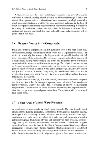 Shock wave compression of condensed matter | PDF | Chemistry | Science