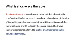 SHOCKWAVE Diathermy or focused and radial swd.pptx