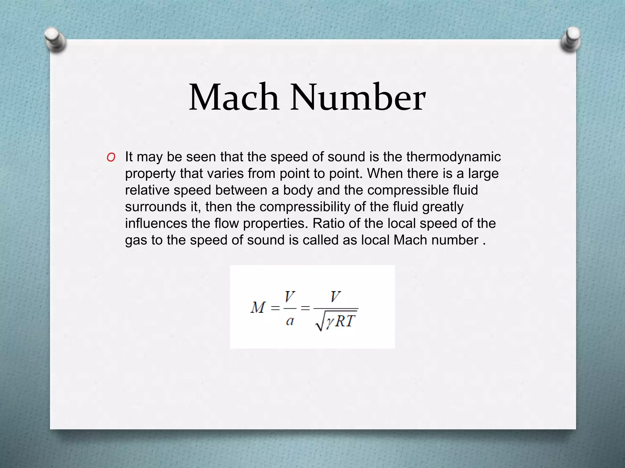 Mach Number and Shock waves | PPTX