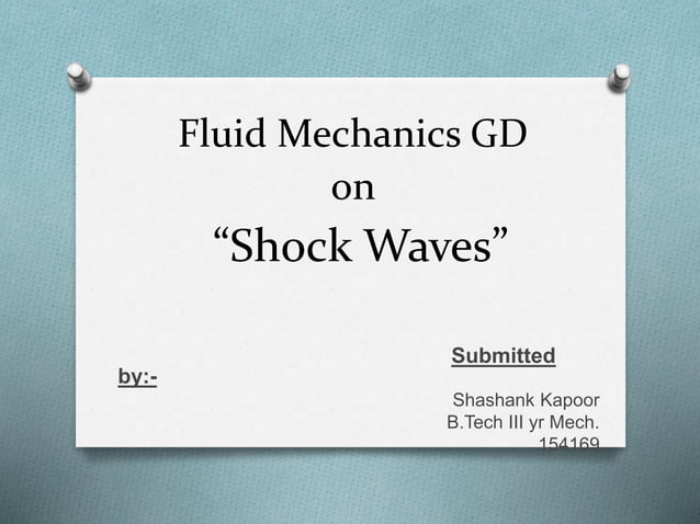 Mach Number and Shock waves | PPTX | Physics | Science