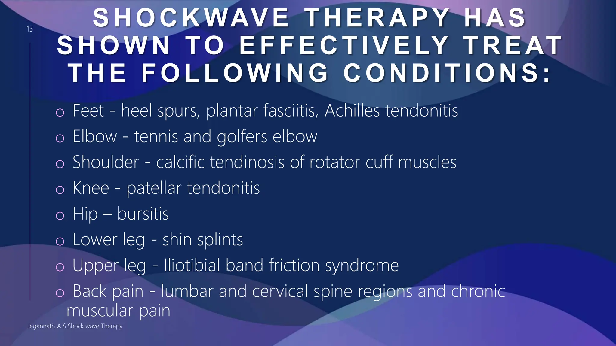 Shockwave therapy Animated presentation | PPTX