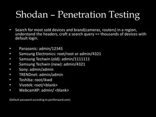 Shodan- That Device Search Engine | PPTX