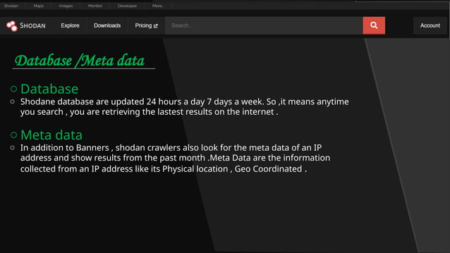 what is shodan a full presentation pptx | PPTX | Search | Internet