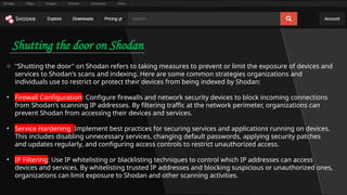 what is shodan a full presentation pptx | PPTX