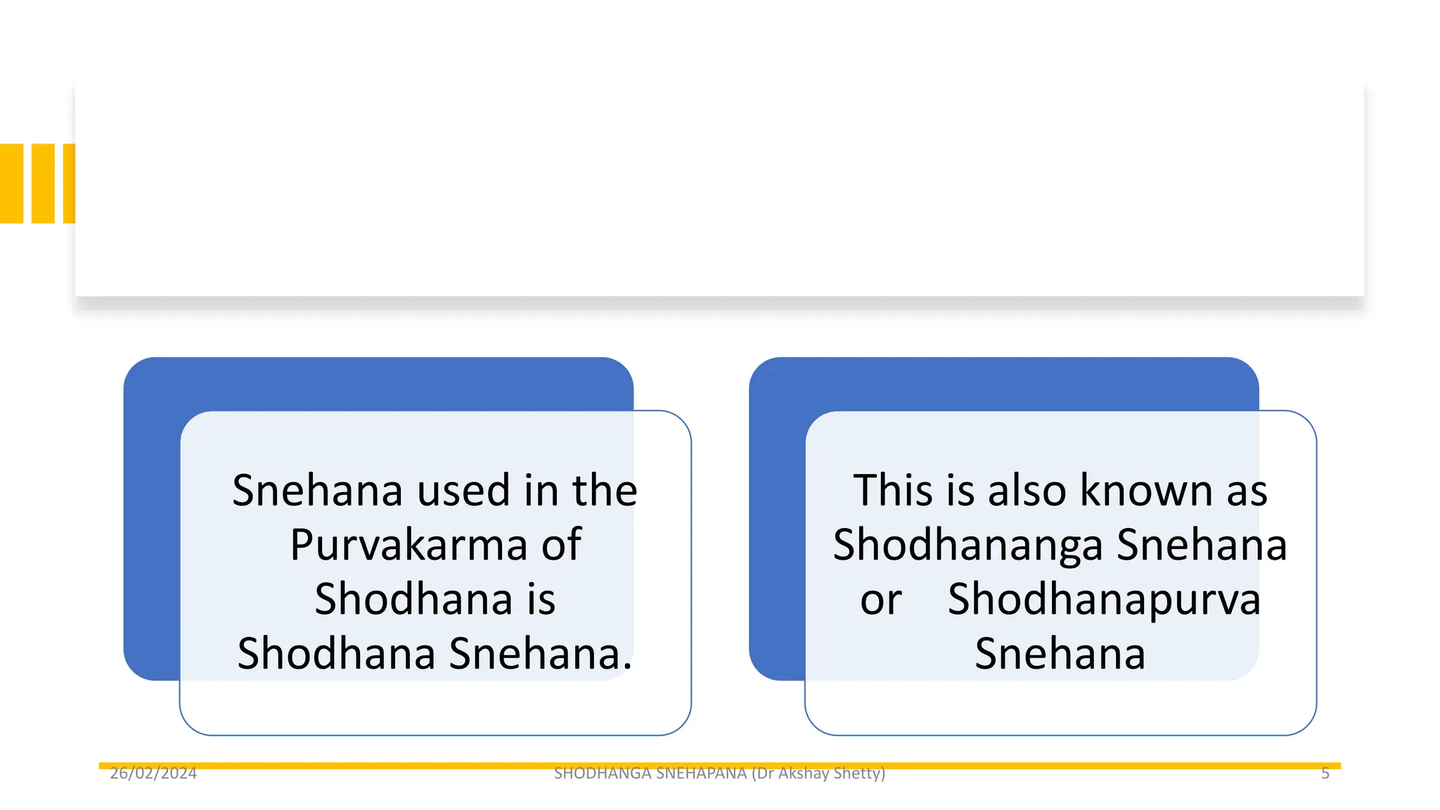 Shodhanagha snehapana.pptx Dr Akshay Shetty | PPTX