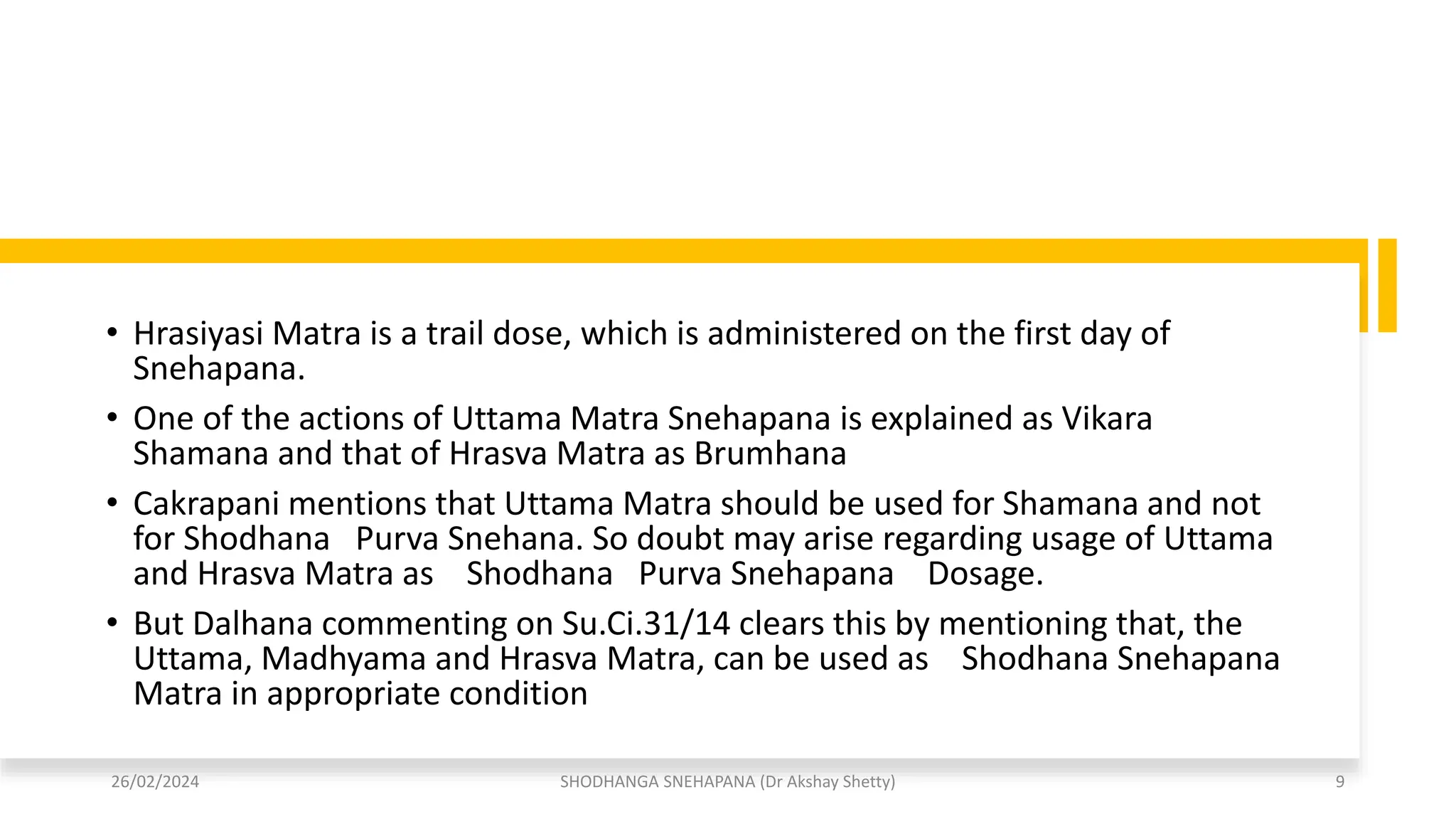 Shodhanagha snehapana.pptx Dr Akshay Shetty | PPTX